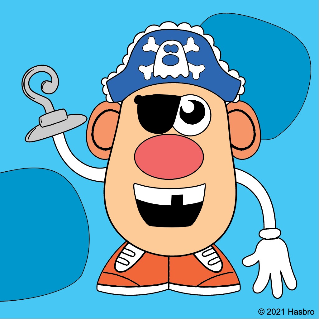 Hasbro Coloring Pages - Potato Head - Pirate